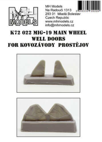 MH Models K72022 MiG-19 main wheel well doors