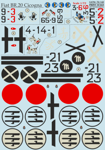 Print Scale 72-142 Fiat BR.20 Cicogna