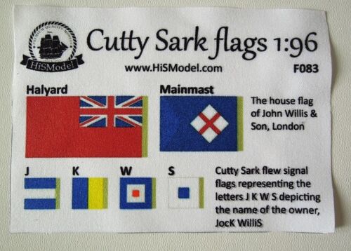 HiSModel F083 Cutty Sark - set of flags