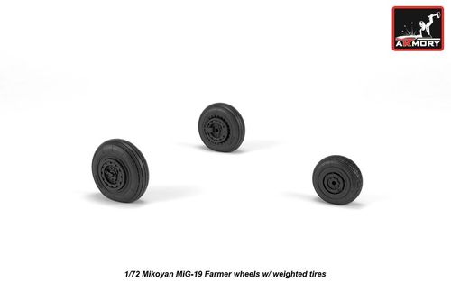 Armory Models Group AW72051 Mikoyan MiG-19 Farmer wheels w/ weighted tires