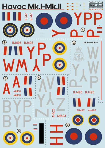 Print Scale 72-514 Douglas Havoc Mk.I / Mk.II