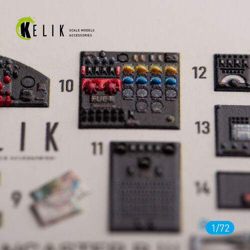 KELIK K72158 Avro Lancaster B.III - Interior 3D Decals For Airfix Kit