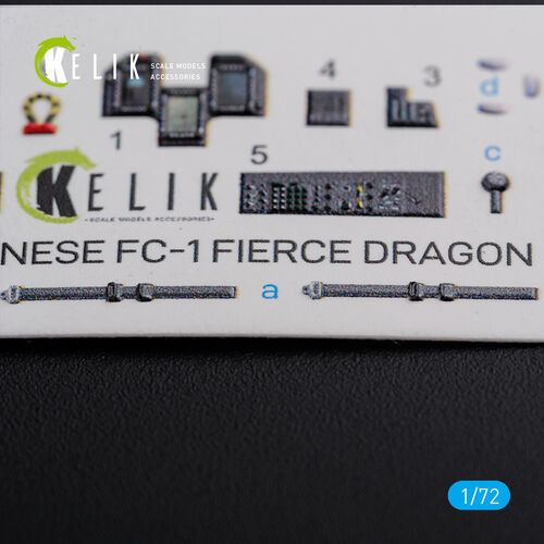 KELIK K72101 Chinese FC-1 Fierce Dragon Interior 3D Decals For Trumpeter Kit