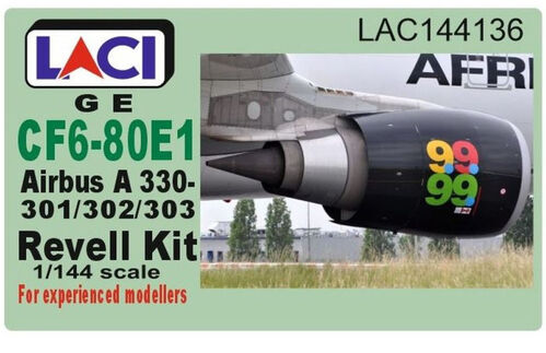 LACI 144136 General Electric CF6-80E for Revell Airbus A330 kit
