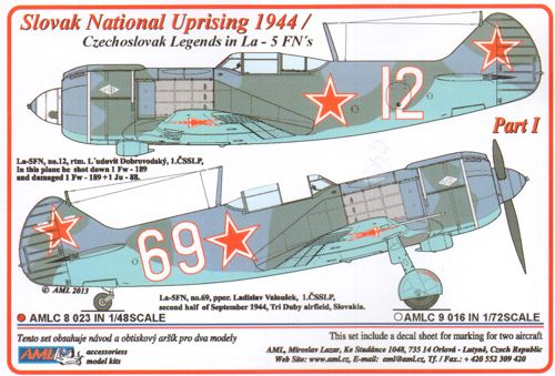 AML C8023 Slovak National Uprising 1944 - Czechoslovak Legends in La-5FN Part 1 (2 decal versions)