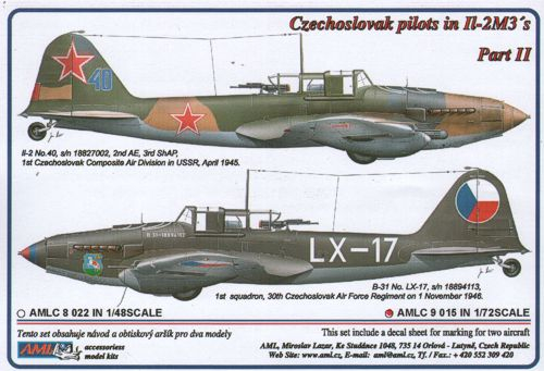 AML C9015 Czechoslovak pilots in Ilyushin Il-2m3 Part 2 (2 decal versions)