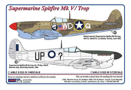 AML C9025 Supermarine Spitfire Mk.V b/c Trop - 2 decal version