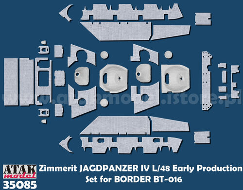 Atak Model 35085 Zimmerit Jagdpanzer IV L/48 Early Production (for Border BT-016 kit)