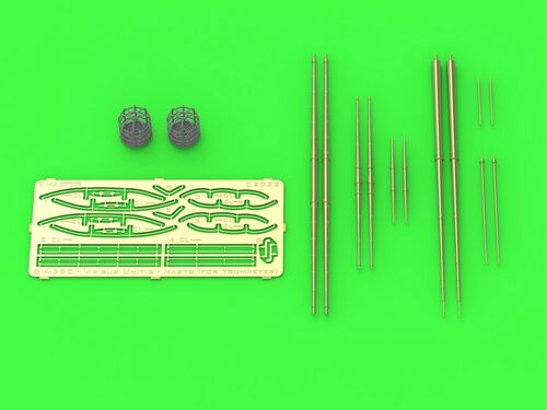 Master SM-350-117 SMS Viribus Unitis - masts, yards and other turned and resin parts set (for Trumpeter kit)