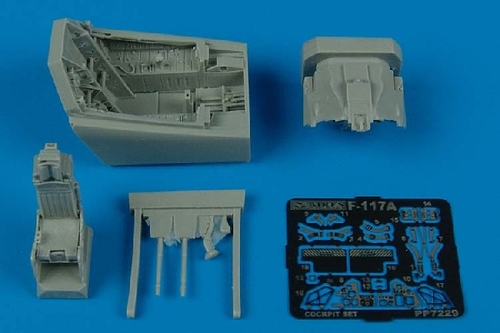 Aires 7229 F-117A Nighthawk cockpit set Academy