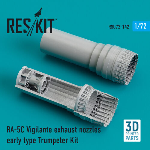 DISCONTINUED RES/KIT U72-0142 RA-5C 'Vigilante' Exhaust Nozzles Early Type For Trumpeter Kit