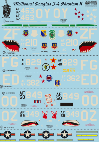 Print Scale 48-045 F-4 Phantom II in Viet Nam war
