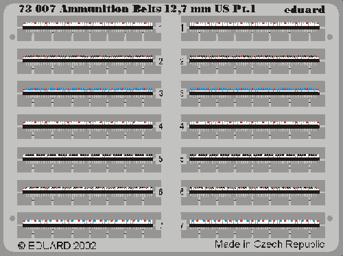 Eduard 73007 Ammunition Belts US Cal.0.50