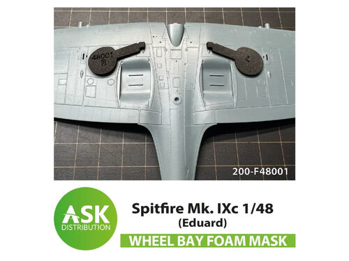 Art Scale Kit F48002 Messerschmitt Bf-109 G - Wheel Bay Foam Mask (for Eduard Kits)