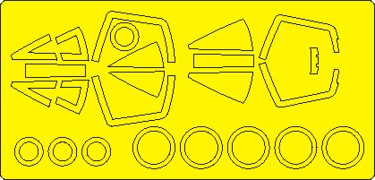 New Ware AM1318 SuE / SEM Super Etendard (Modernise) EXPERT Kabuki Masks (For Kinetic K48061, K48140 And Future Kits)