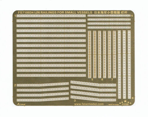 Five Star Model 710034 IJN WWII Railings for Small Vessels