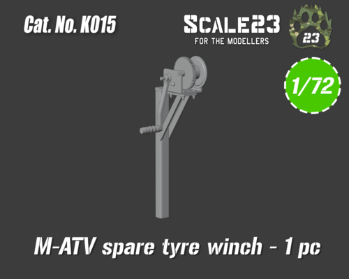 Scale23 72-K015 M-ATV spare tyre winch - 1 pc