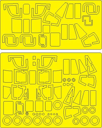 New Ware AM1160 Westland Sea King HAS.1/HAS.5/HU.5 EXPERT Kabuki Masks For Airfix A11006 Kit