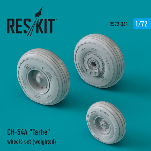 DISCONTINUED RES/KIT 72-0361 CH-54A "Tarhe" Wheels Set (Weighted)