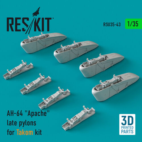 RES/KIT U35-0043 AH-64 "Apache" Late Pylons For Takom Kit