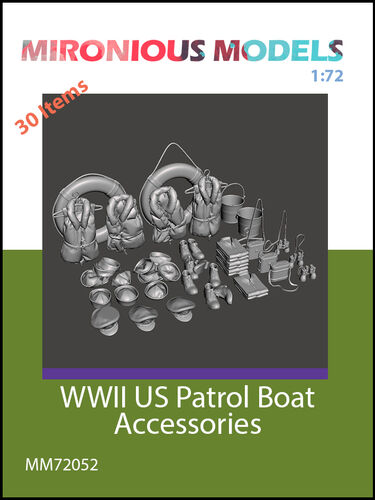 Mironious Models 72052 WWII US Patrol Boat Accessories