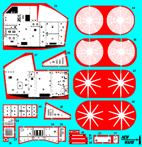 New Ware 002 Apollo CM interior PE set