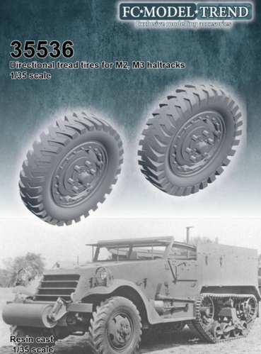 FC ModelTrend 35536 M2/M3 halftracks directional tires