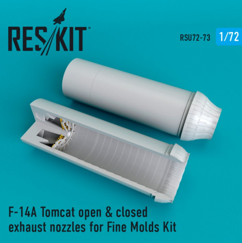 DISCONTINUED RES/KIT U72-0073 F-14A Tomcat open & closed exhaust nozzles for Fine Molds Kit