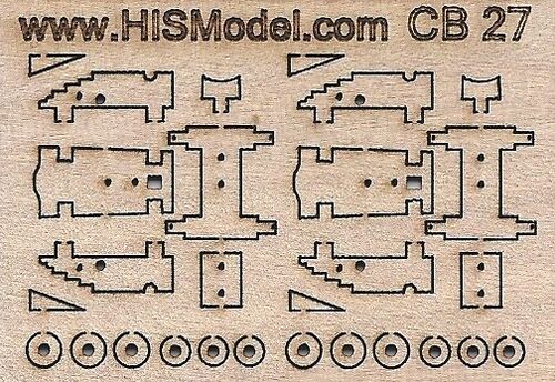 HiSModel GC-CB27K Guns carriage (CB27) - set 2pcs