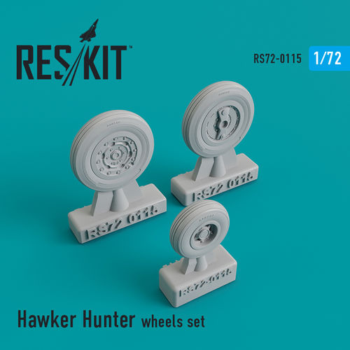 RES/KIT 72-0115 Hawker Hunter wheels set