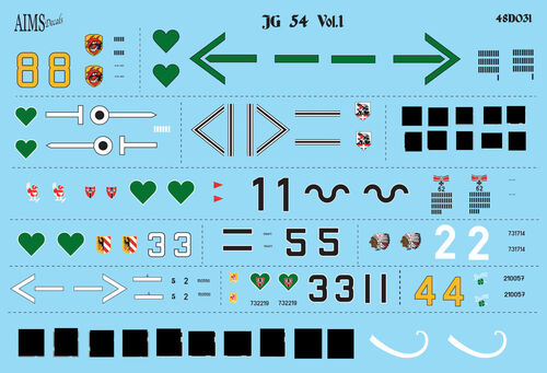 Aims 48D031 JG 54 Vol.1 Decals