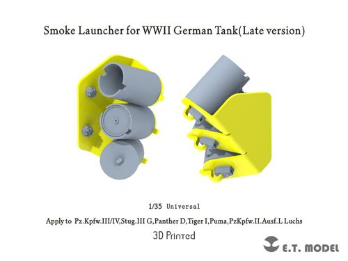 ET Model P35-210 Smoke launcher for WWII German Tank - Late version)