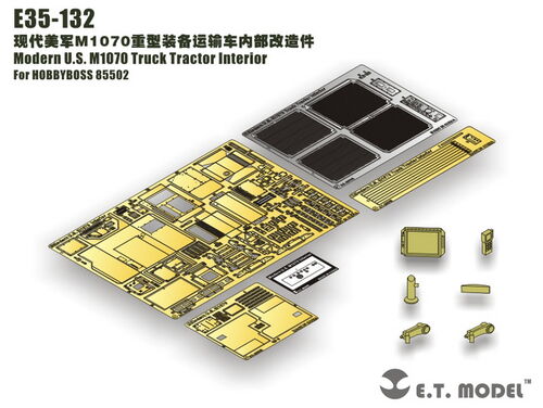 ET Model E35-132 Modern US M1070 Truck Tractor - Interior (for Hobby Boss 85502)