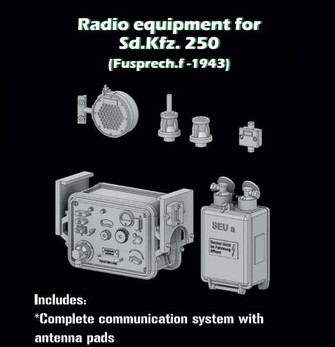 SBS Model 3D022 Radio Equipment For Sd.Kfz. 250 (Fusprech.f-1943)
