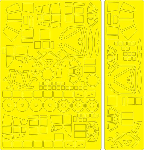 New Ware AM1110 He 111 H-8 Paravane EXPERT Kabuki Masks For ICM 48267 Kit