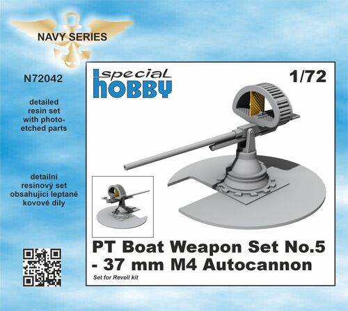 CMK KN72042 PT Boat Weapon Set No.5 - 37 mm M4 Autocannon
