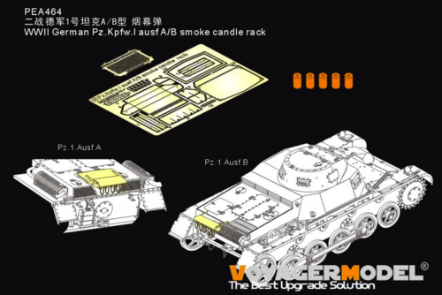 VoyagerModel.Co.Ltd PEA464 WWII German Pz.Kpfw.I ausf A/B smoke candle rack