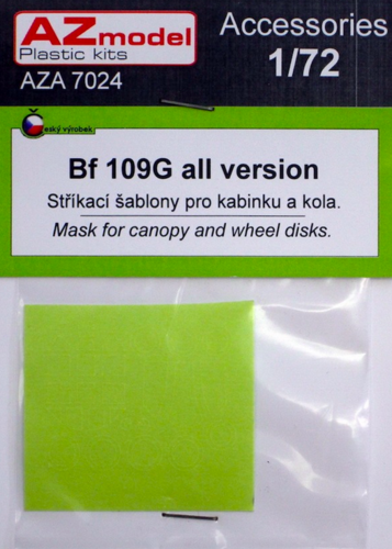 AZ-Model A7024 Bf 109G canopy mask