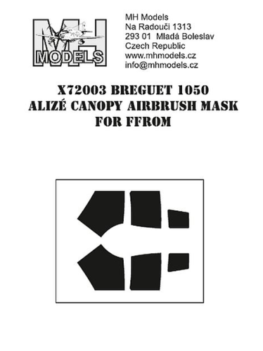 MH Models X72003 Breguet Bre.1050 Alizé Canopy airbrush mask