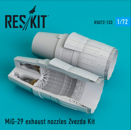 DISCONTINUED RES/KIT U72-0133 MiG-29 exhaust nozzles Zvezda Kit