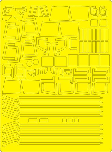 New Ware AM0061 Westland Lynx Mk.88A / HMA 8 / Mk.90B ADVANCED masks for Airfix