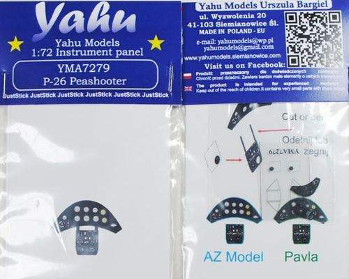 Yahu Models A7279 P-26 Peashooter Pavla