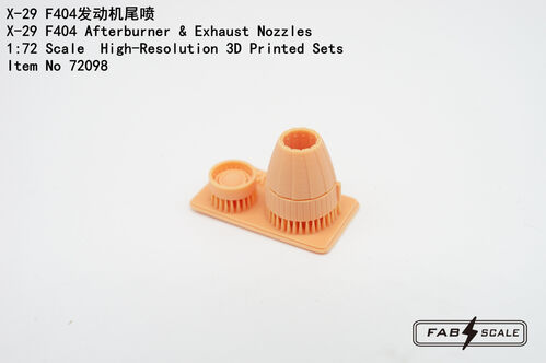 Fab Scale Fa72098 Grumman X-29 - 3D-Printed F404 Afterburner & Exhaust Nozzles (for Hasegawa Kits)