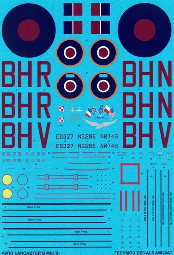 Techmod 48824 Avro Lancaster B Mk.I