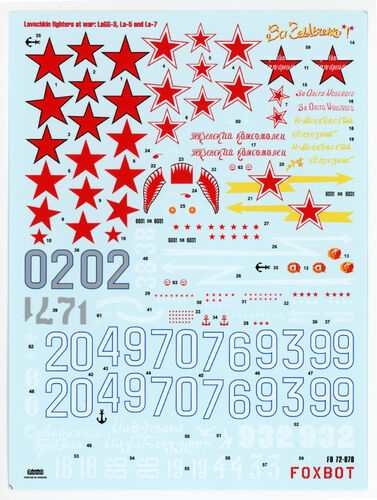FOXBOT 72-070 Lavochkin fighters at war: LaGG-3, La-5, La-5F, La-5FN and La-7