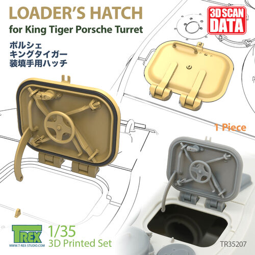 T-Rex Studio 35207 Loader's Hatch for King Tiger (Porsche Turret)