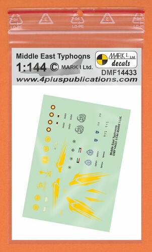 Mark I Decals DMF14433 Middle East Eurofighter Typhoons (for Revell and Pit-Road kits)