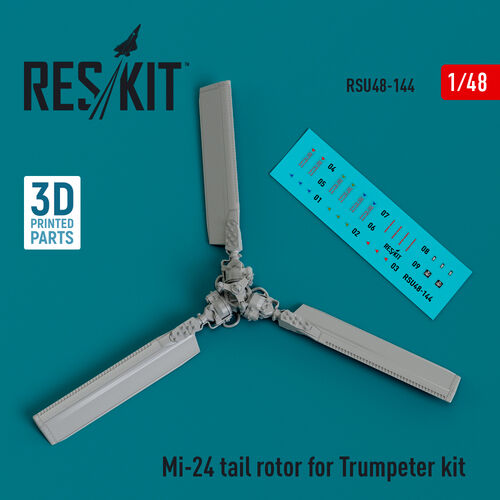 RES/KIT U48-0144 Mi-24 Tail Rotor For Trumpeter Kit (3D Printed)