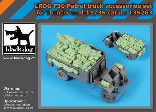 Black Dog T35263 LRDG F30 Patrol Truck Accessories Set (For Thunder Model)