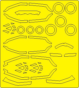 New Ware AM1142 F-35A Lightning II EXPERT Kabuki Masks For Tamiya 60792